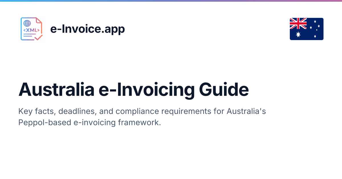 Australia e-Invoicing Guide: Peppol, PINT A-NZ & Compliance ...